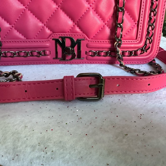 Badgley Mischka | Bags | Nwt Badgley Mischka Hot Pink Vegan Leather ...
